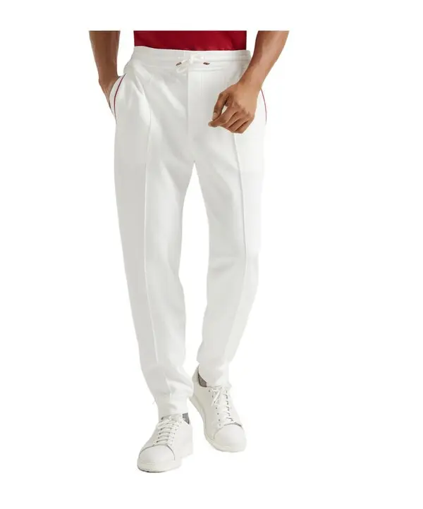 Brunello Cucinelli Raised-seam Track Trousers - Off-white