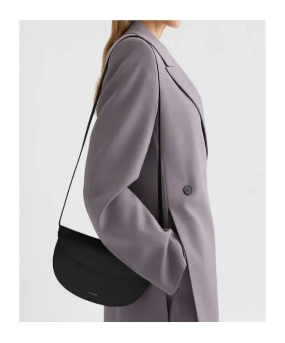 JIL SANDER Curve Strap Wallet - Black