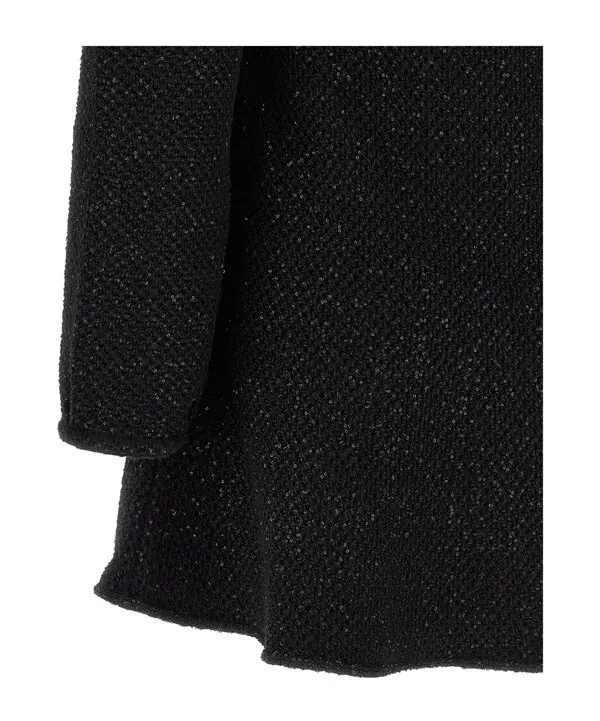 SELF-PORTRAIT Sequin Embellished Bow Knit Mini Dress