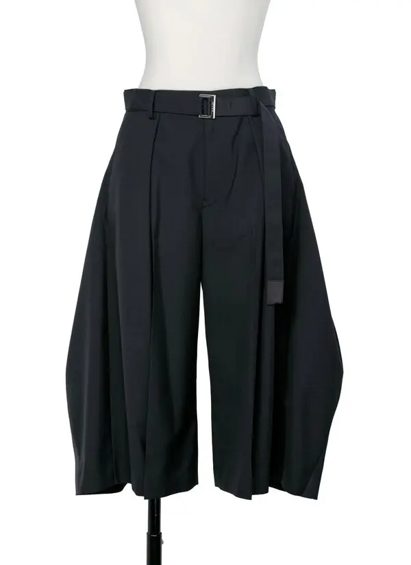 Sacai Wide-leg Cropped Trousers