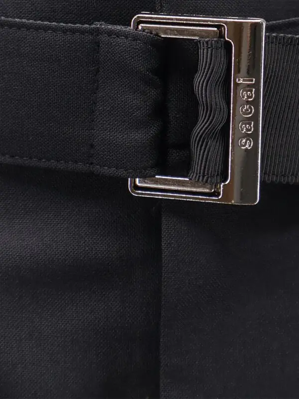 Sacai Wide-leg Cropped Trousers