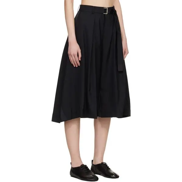 Sacai Wide-leg Cropped Trousers
