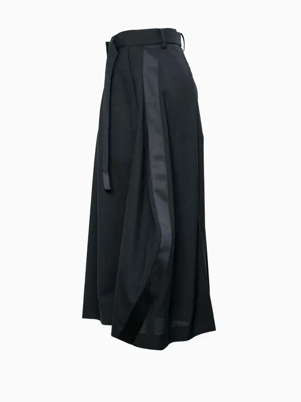 Sacai Wide-leg Cropped Trousers