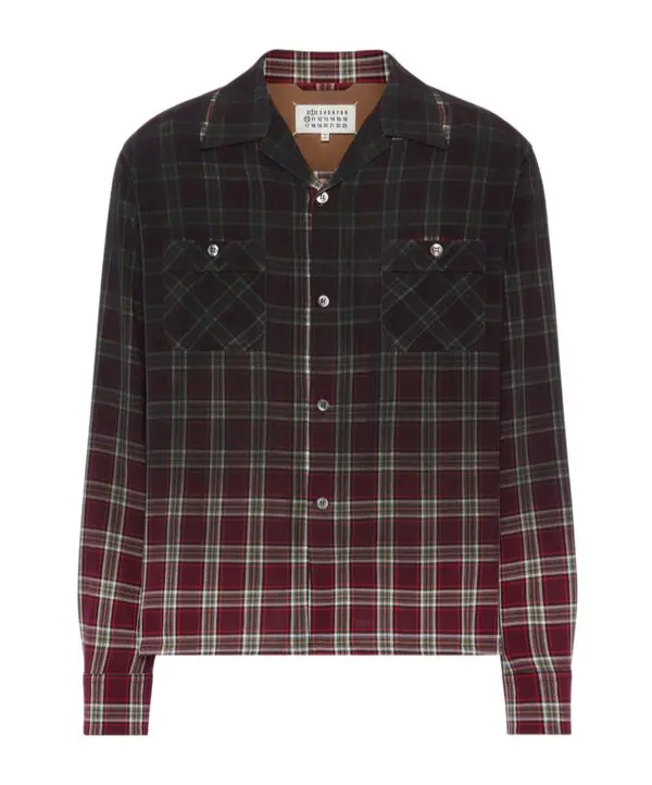 MAISON MARGIELA Ombre Plaid Buttoned Shirt