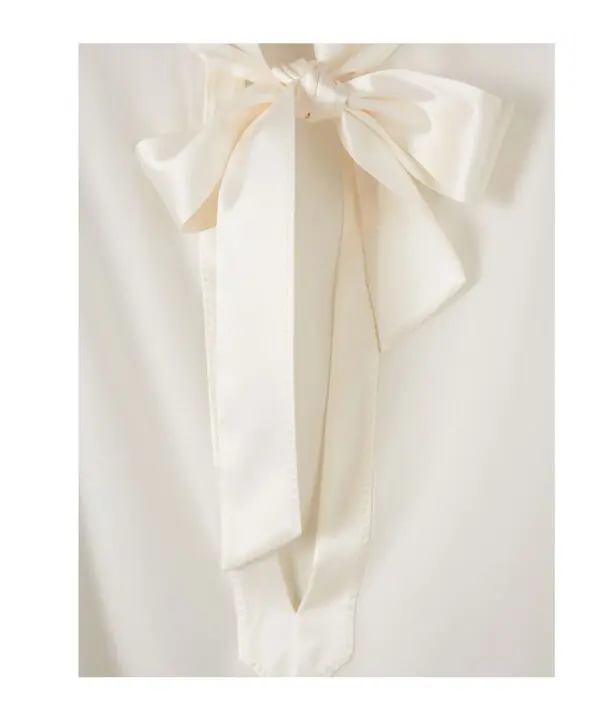TOM FORD Long Sleeve Bow Detail Top