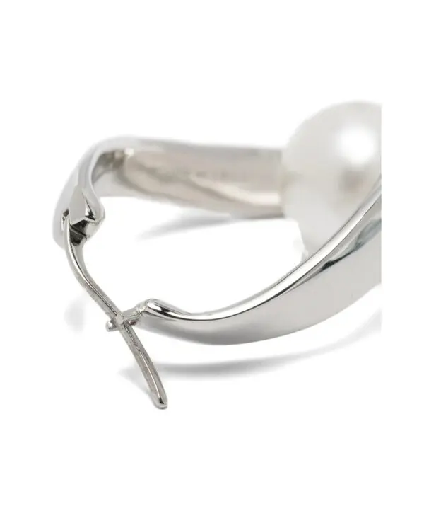 Dries Van Noten Pearl Hoop Earrings