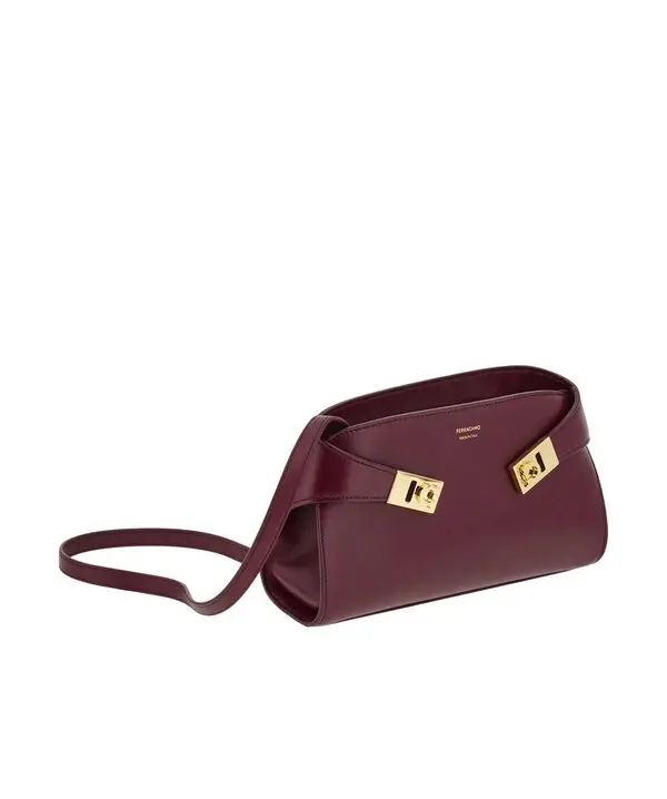 FERRAGAMO Hug Mini Crossbody Bag - Plum