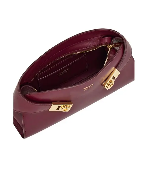 FERRAGAMO Hug Mini Crossbody Bag - Plum