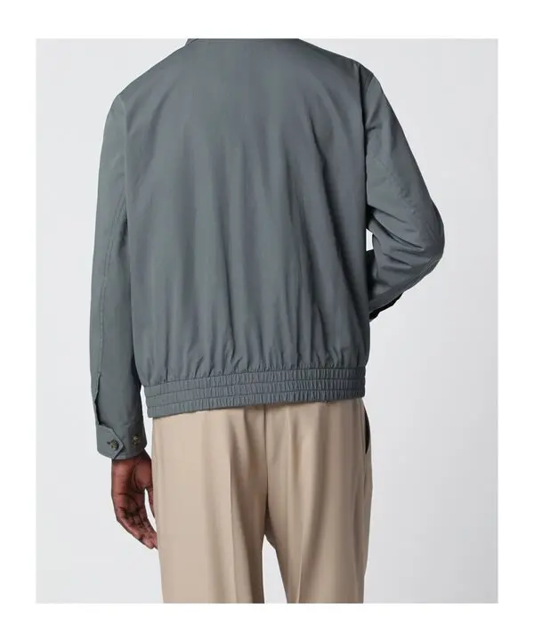 LARDINI Zip-up Shirt Jacket With Elasticated Hem