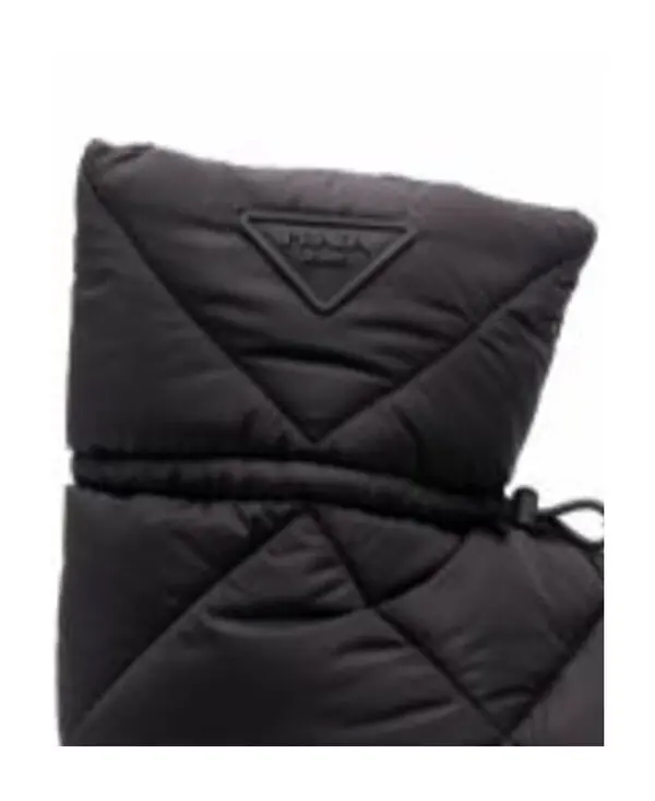 Prada Quilted Logo-patch Snow Boots