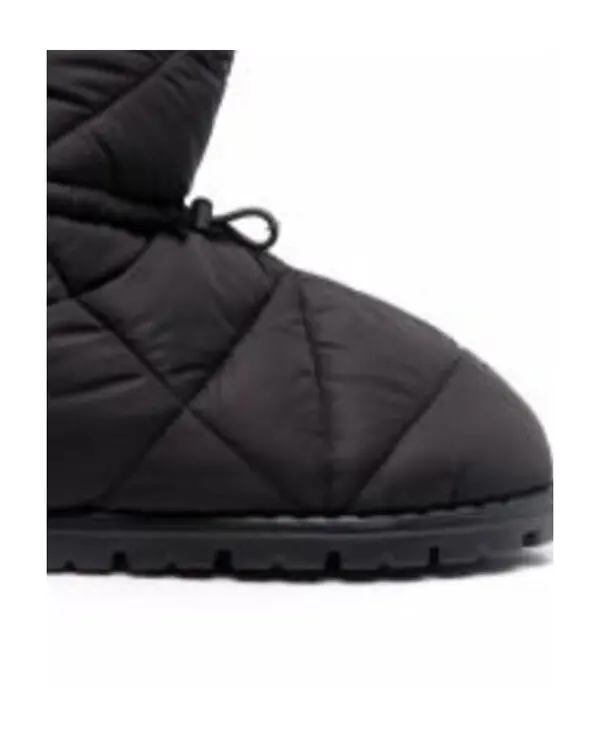 Prada Quilted Logo-patch Snow Boots