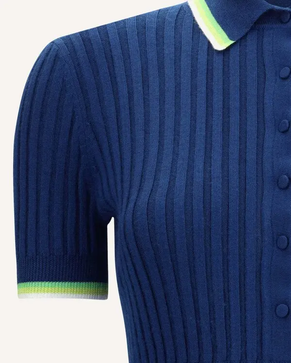 Gabriela Hearst Eyot Ribbed Knit Dress