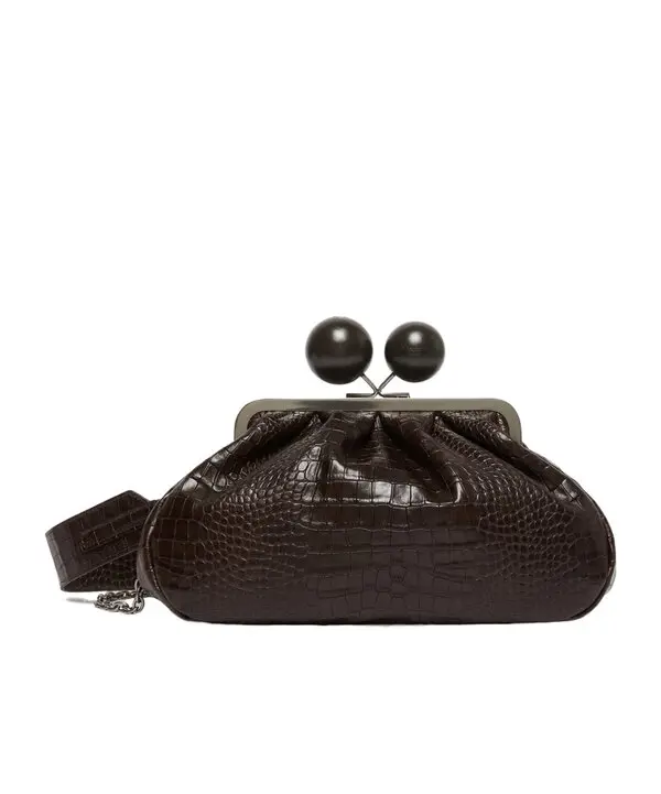Max Mara Chain Shoulder Bag - Dark Brown