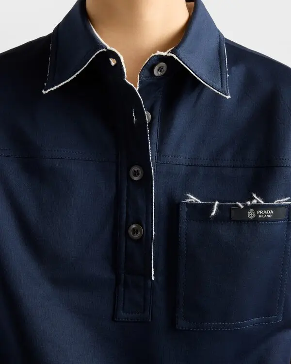 Prada Short-sleeved Polo Shirt - Navy