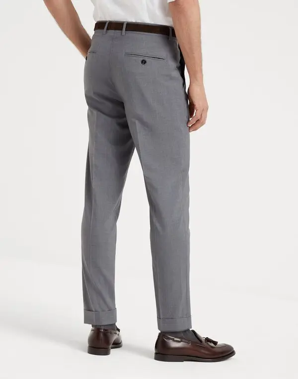 Brunello Cucinelli Tapered-leg Wool Trousers