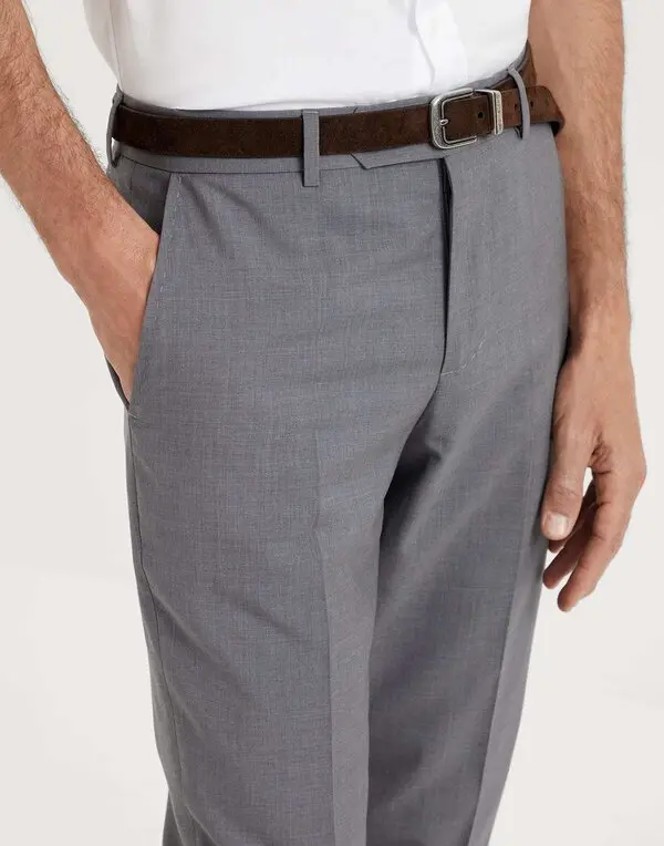 Brunello Cucinelli Tapered-leg Wool Trousers