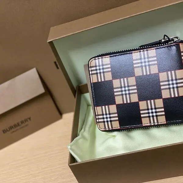 Burberry Check Print Wallet