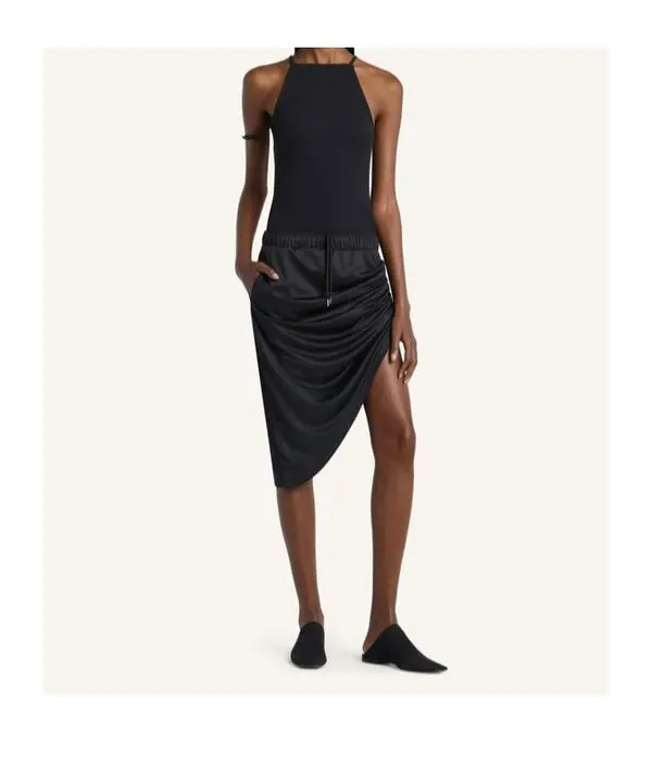 COURREGES Courrèges Ribbed Halter Top With Buckle Detail