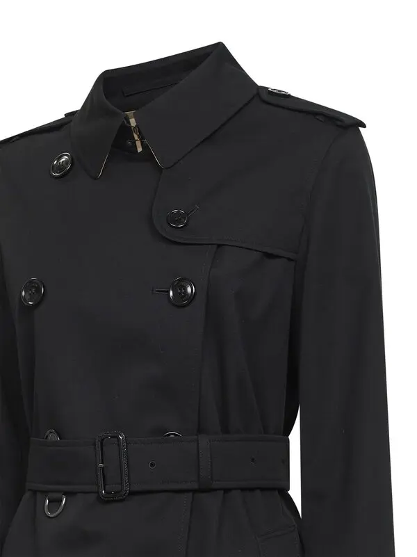 Burberry Double Breasted Belted Trench Coat