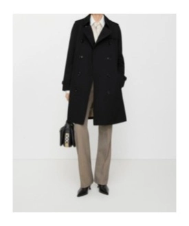 Burberry Double Breasted Belted Trench Coat