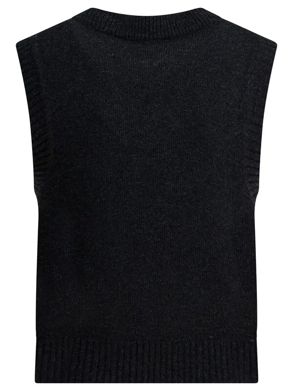 GANNI Graphic Dog Knit Jumper - Black