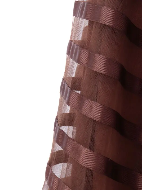 P.a.r.o.s.h Striped Midi Skirt