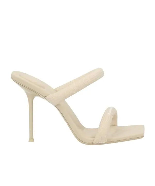 Alexander Wang Julie Padded Heeled Sandals - Nude
