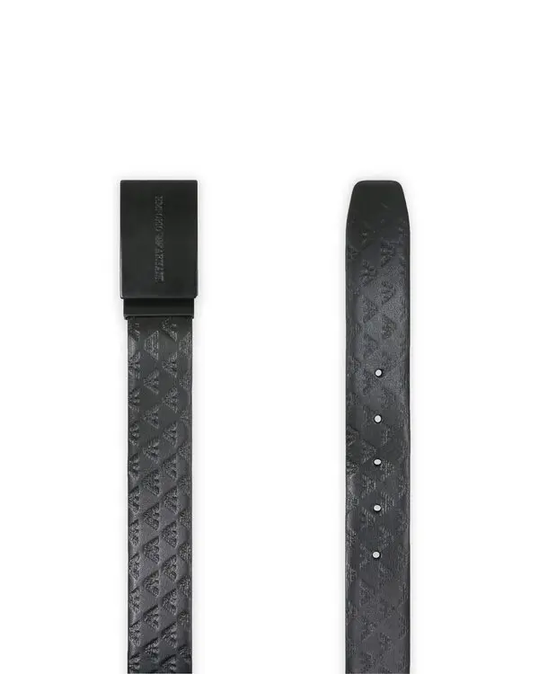 Emporio Armani Logo Engraved Belt