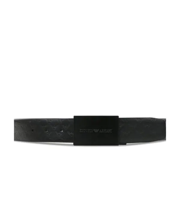 Emporio Armani Logo Engraved Belt