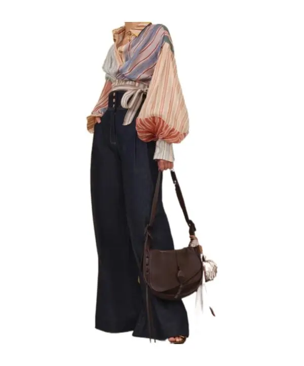 Zimmermann Rebellion High-waisted Pleated Jeans - Black