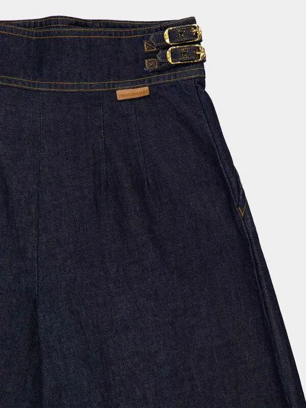 Zimmermann Rebellion High-waisted Pleated Jeans
