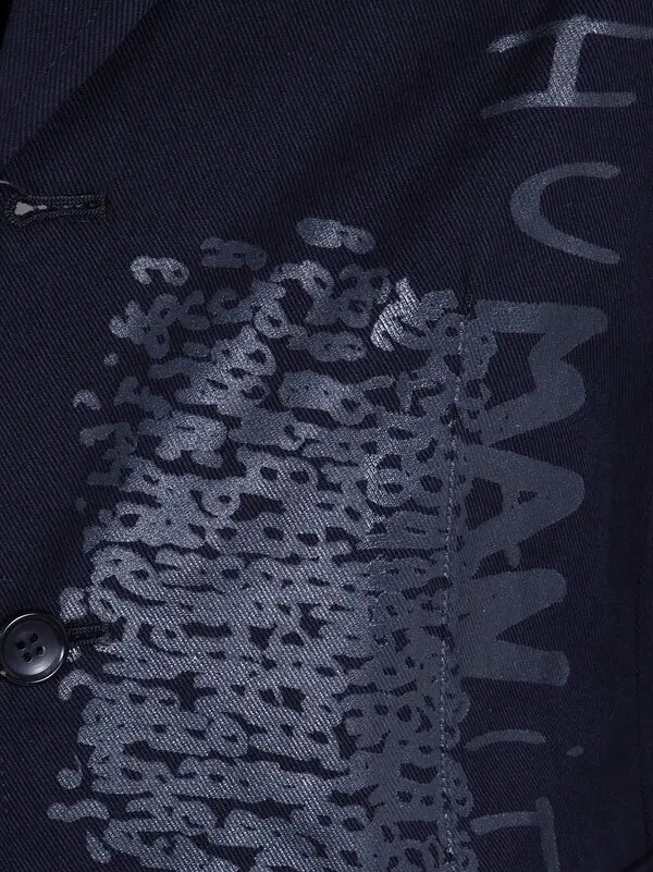 Comme Des Garçons Graphic Printed Blazer