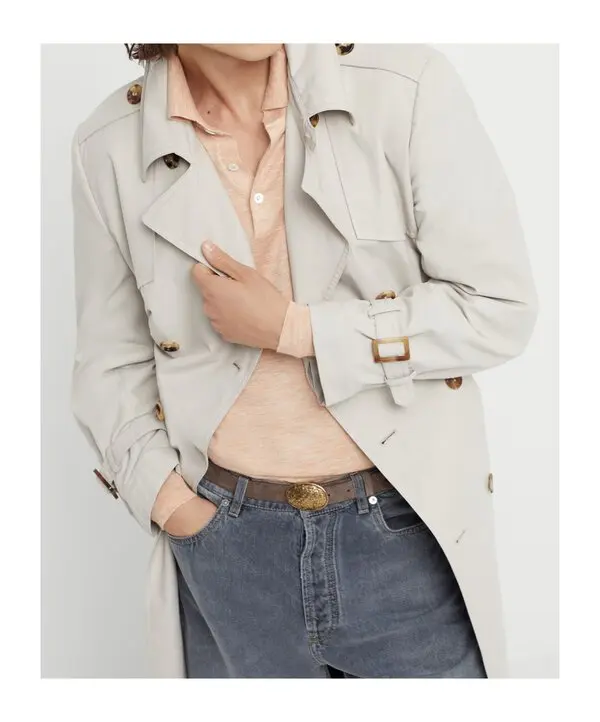 Brunello Cucinelli Water-resistant Trench Coat - Cold Beige