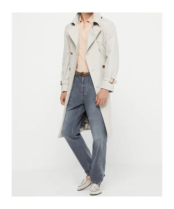 Brunello Cucinelli Water-resistant Trench Coat - Cold Beige