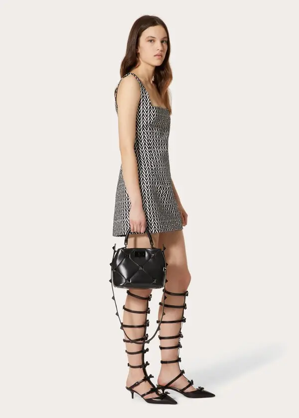 Valentino Garavani Square Neck Sleeveless Mini Dress