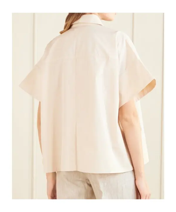 Co Cotton-poplin Shirt With Oversized Chest Pocket - White
