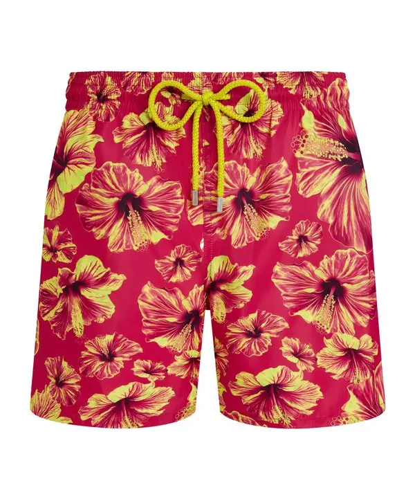 Vilebrequin Hibiscus Print Swim Shorts - Red