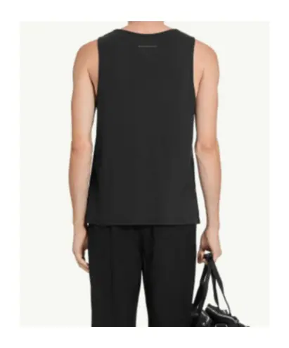 MAISON MARGIELA Logo-patch Tank Top - Black