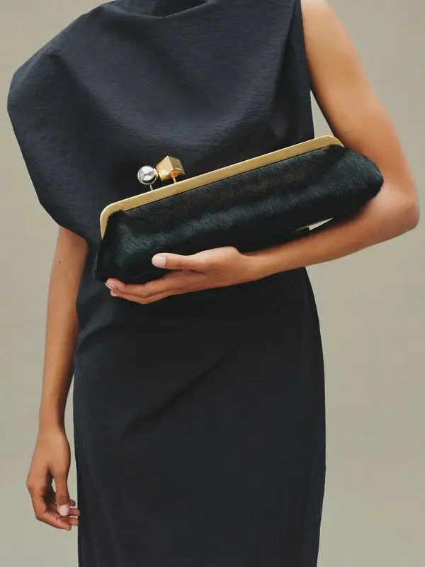 Jacquemus Salon Clutch Bag - Black