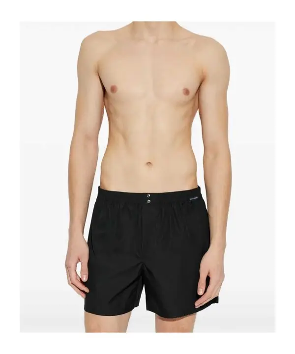 Dolce & Gabbana Dolce Gabbana Logo Patch Boxer Briefs - Black