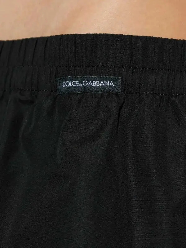 Dolce & Gabbana Dolce Gabbana Logo Patch Boxer Briefs - Black