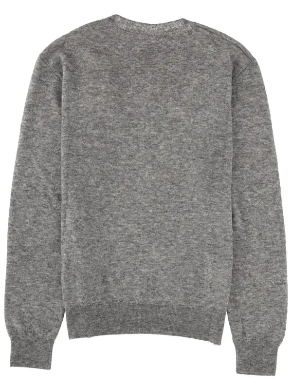Saint Laurent V-neck Knitwear - Gray