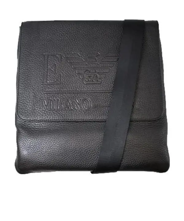 Emporio Armani Logo Detail Crossbody Bag - Black