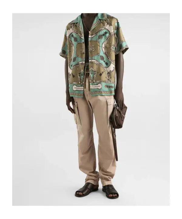 Dolce & Gabbana Dolce Gabbana Foulard Print Short-sleeve Shirt