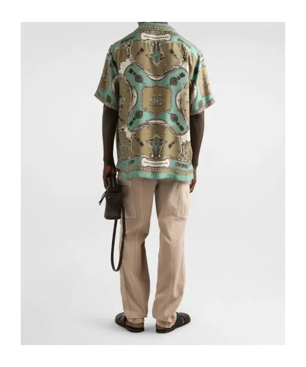 Dolce & Gabbana Dolce Gabbana Foulard Print Short-sleeve Shirt