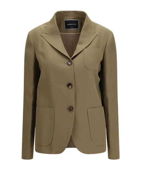 Fabiana Filippi Single-breasted Patch-pocket Blazer