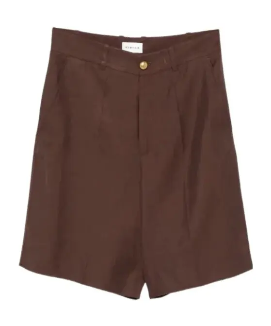 P.a.r.o.s.h Pleated Tailored Shorts - Brown