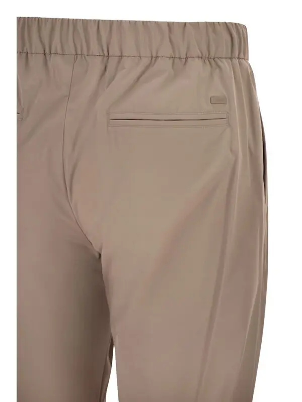 Herno Straight-leg Trousers With Drawstring Detail