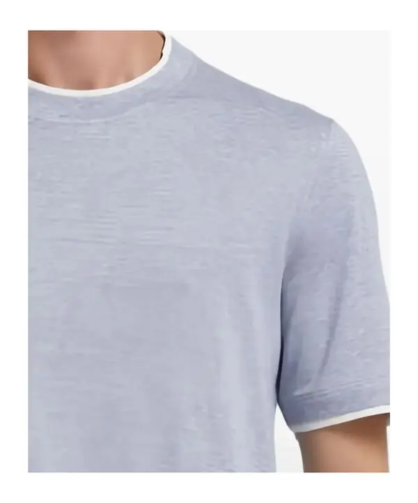 Brunello Cucinelli Layered Effect Crewneck T-shirt - Gray