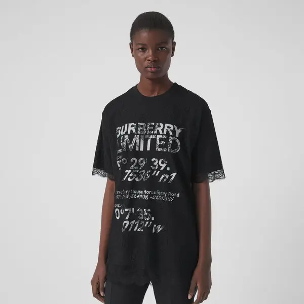Burberry Coordinates Lace Layered T-shirt